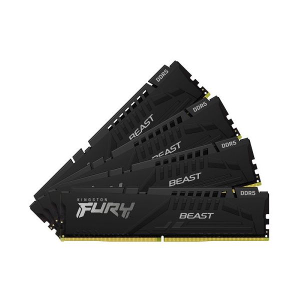RAM DIMM DDR5 128GB (4x32) 5600MHz Kingston Fury Beast KF556C40BBK4-128