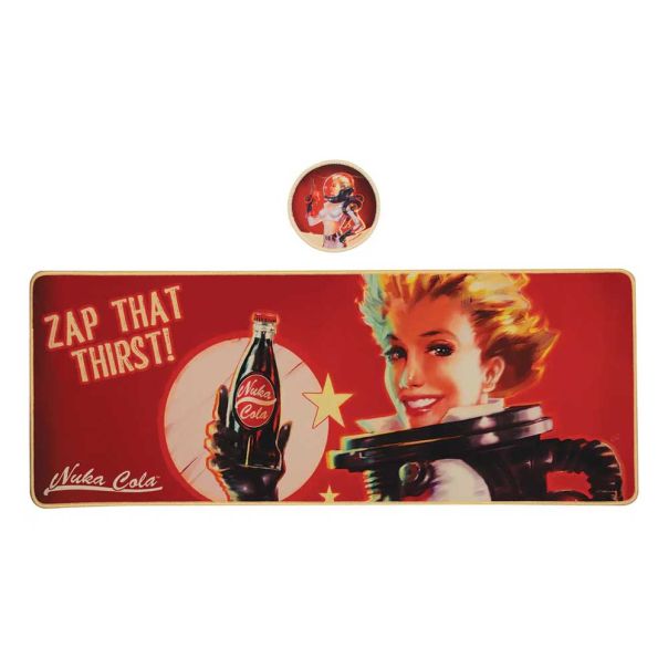 FANATTIK Fallout Nuka-Cola XL Desk Pad and Coaster Set