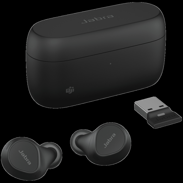 JABRA EVOLVE2 Buds MS, Cradle USB-A MS, Link 380 BT adapter USB-A MS, 30 cm USB-C to USB-A cable