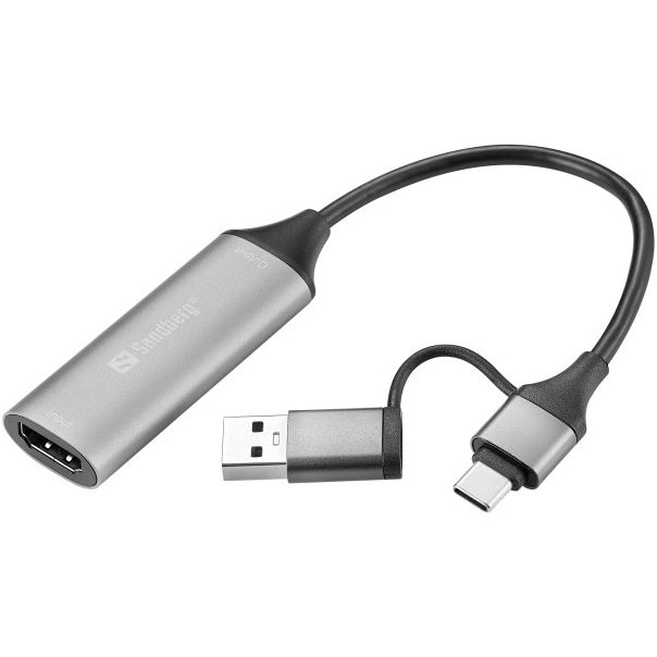 Adapter HDMI capture na USB-C/A Sandberg 136-70
