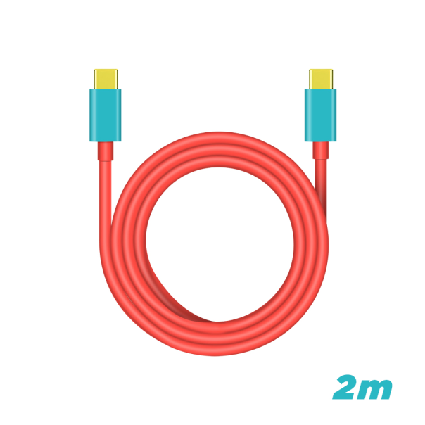 Data kabl Coteci 87303 100W 4K 20Gbps PD na Type C crveni 2m