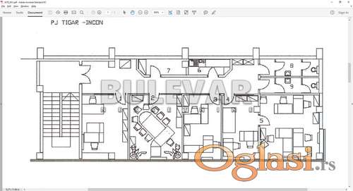 Izdaje se poslovni prostor u Pirotu, 150m2, 1. sprat, cg, centar