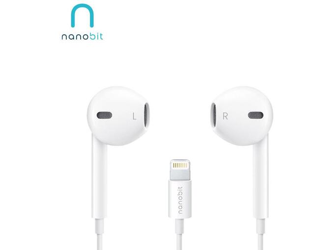 Slusalice NanoBeats NB301 za iPhone Lightning bele