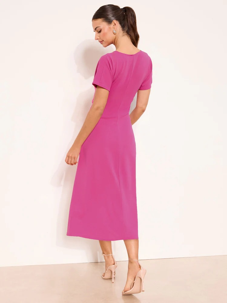 Rozo - Lipsy Knot Side Midi Haljina