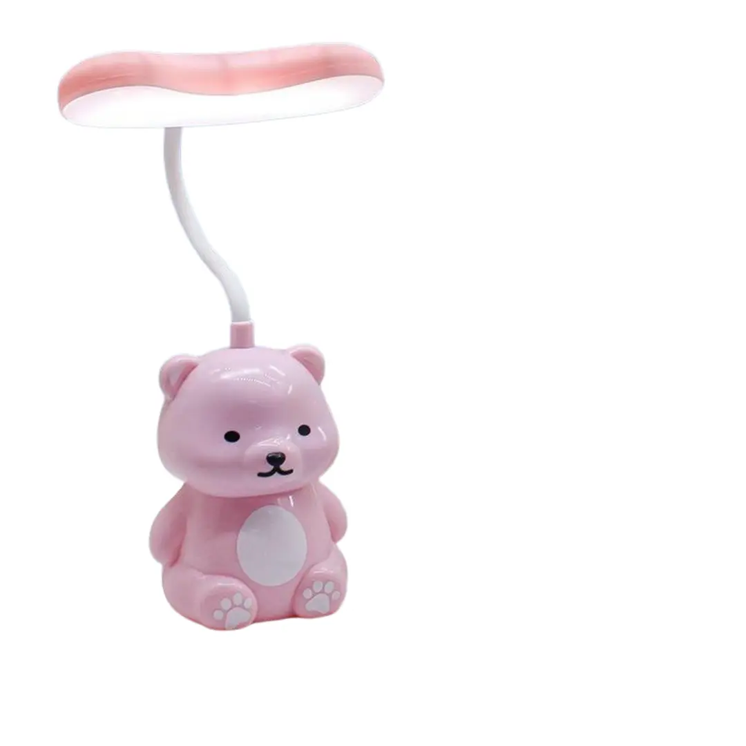 Lampa stona Meda USB LED3472, 27 cm, Roze