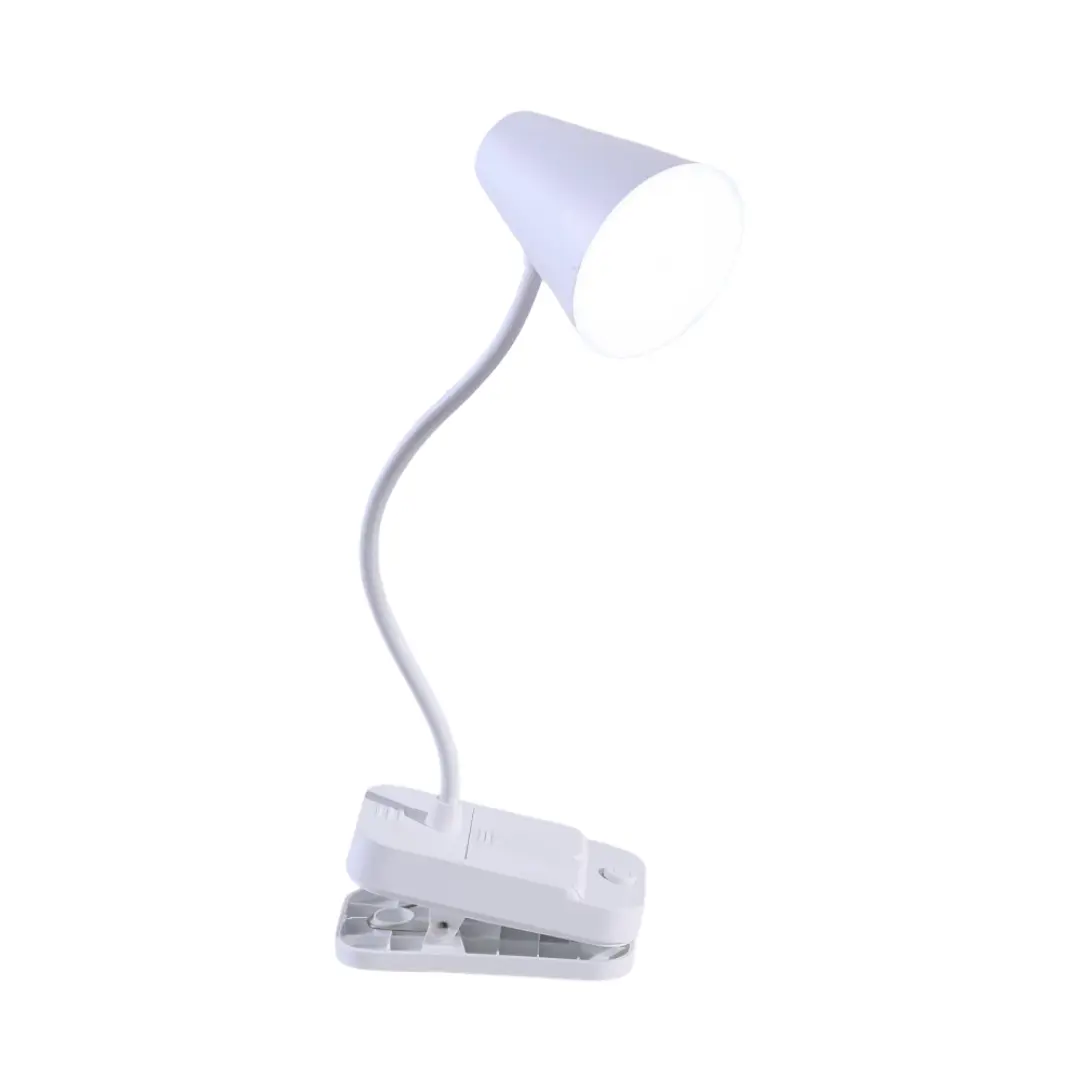 Lampa stona LED3496 USB, 33 cm, Bela