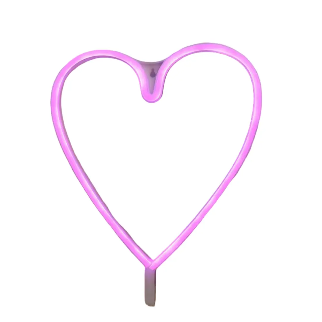 Neon lampa Heart, 29x36.5 cm