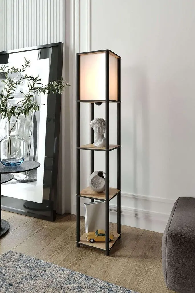 Opviq Podna lampa Tier, Smeđa