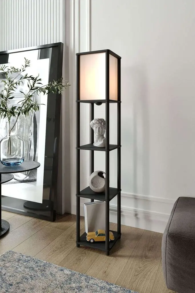 Opviq Podna lampa Tier, Crna