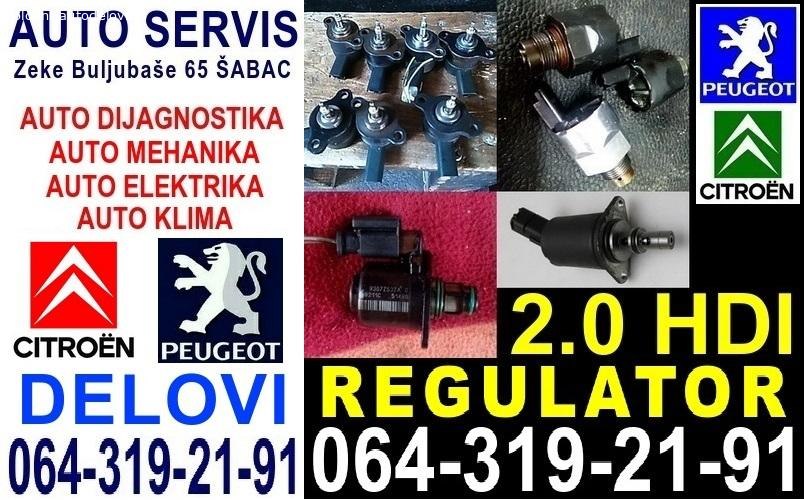 2,0 HDI REGULATOR PRITISKA GORIVA PEŽO PEUGEOT CITROEN