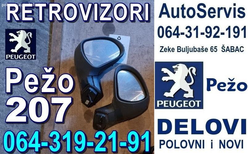 RETROVIZOR PEŽO 207 PEUGEOT