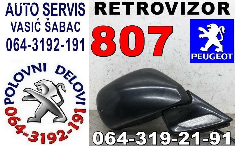 RETROVIZOR PEŽO 807 PEUGEOT