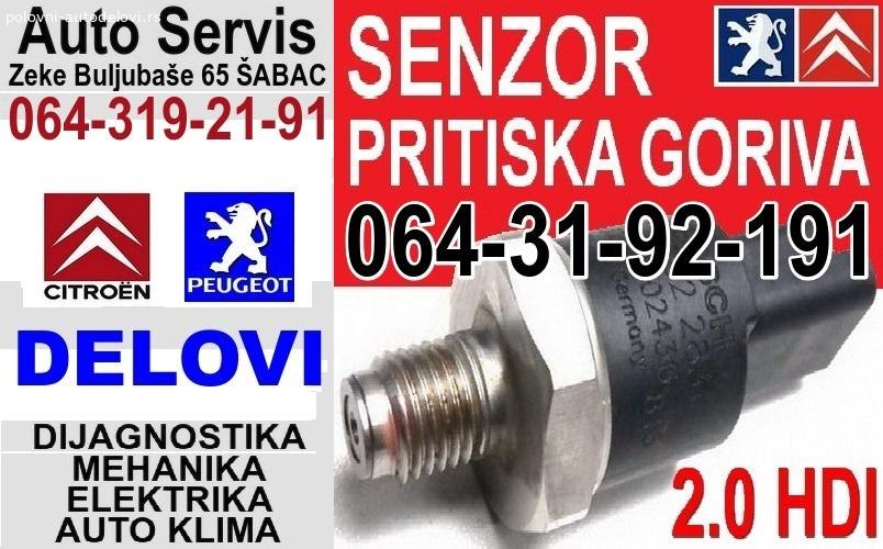 2,0 HDI SENZOR PRITISKA GORIVA PEŽO CITROEN PEUGEOT