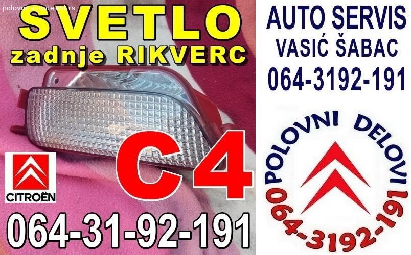 CITROEN C4 SVETLO ZADNJE RIKVERC