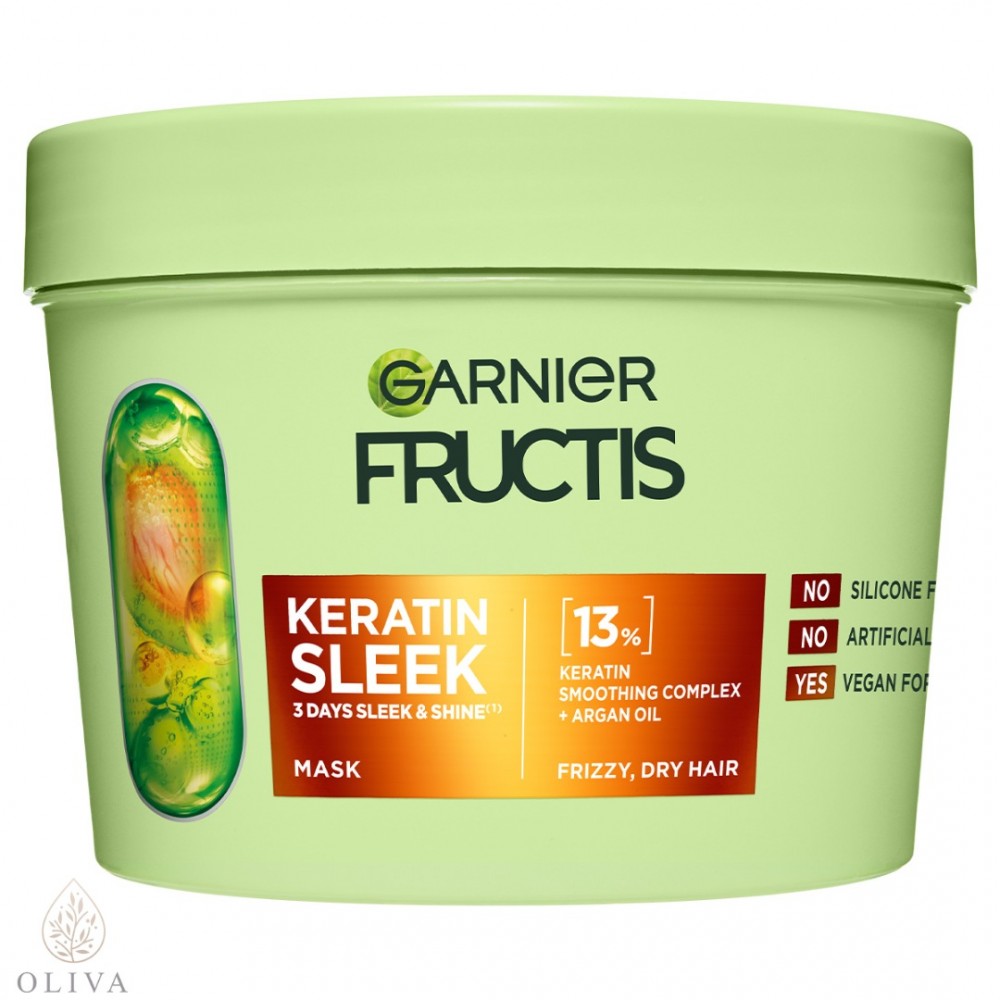 GARNIER FRUCTIS KERATIN SLEEK MASKA 370 ML