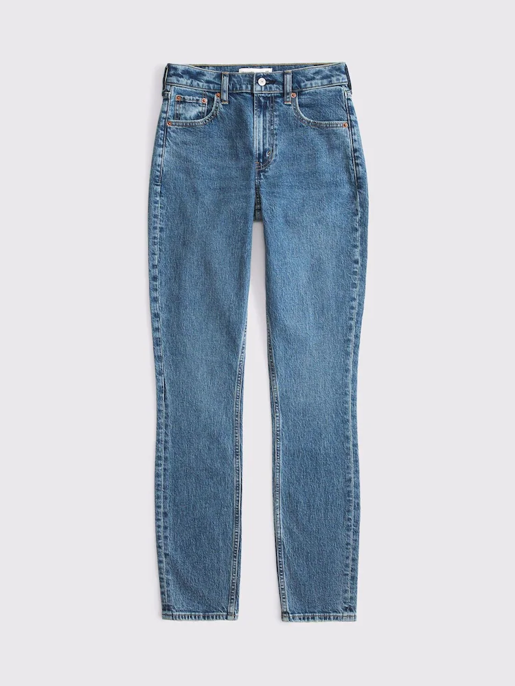 Abercrombie & Fitch High Rise moderne uske farmerke