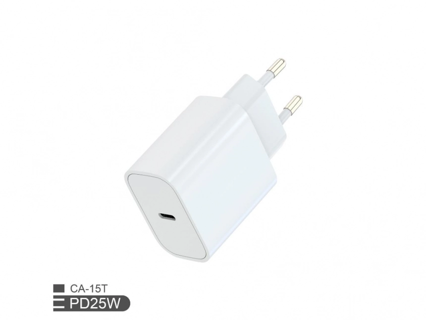 Zidni punjac FULMOVA GAN PD/25W/bela sa USB-C kablom