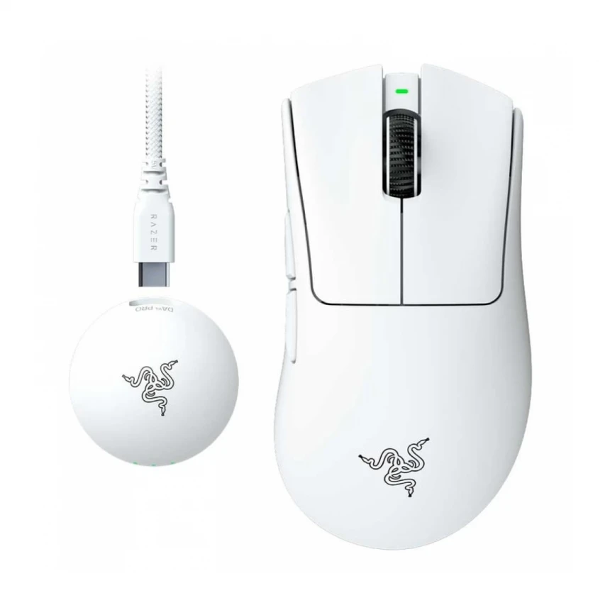 DeathAdder V4 Pro - Wireless Esports Gaming Mouse - White Edition - EU Packaging