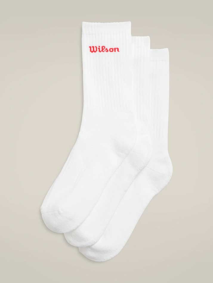 WILSON Čarape Sportske čarape U CREW LOGO SOCK 3 PACK