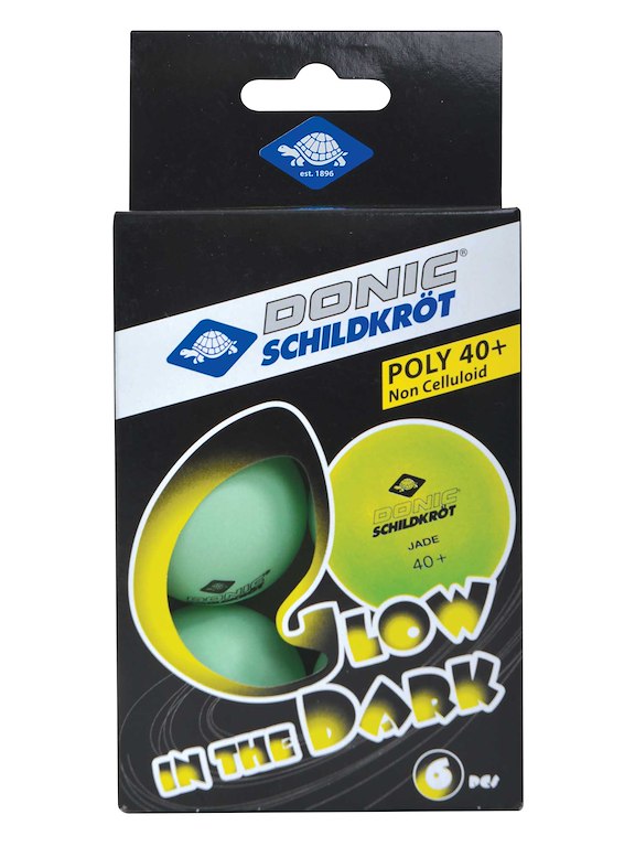 DONIC Lopte za stoni tenis Svetlece loptice Glow in the dark
