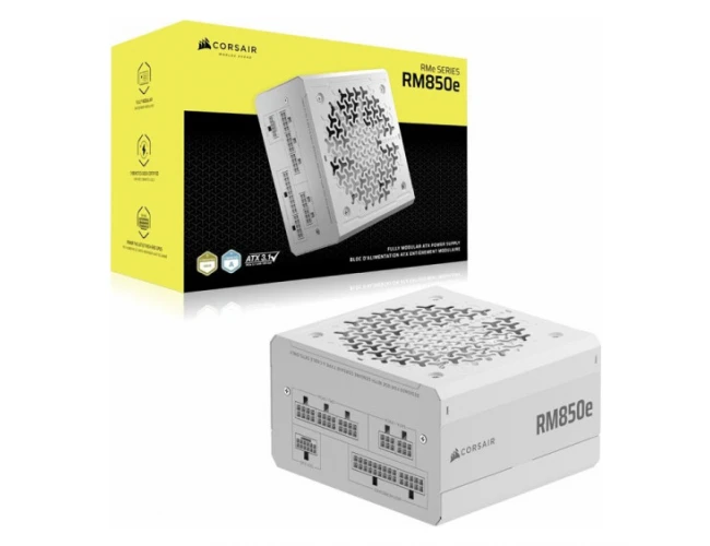 Corsair RM850E napajanje - 850W, 80 Gold, Fully Modular, white
