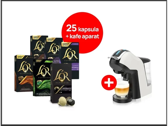 L'OR Kapsule za kafu + Carbon Aparat za kafu EM-CA308B