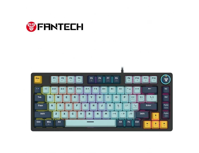 Fantech MK875V2 RGB Atom 87 (rosie switch) gejmerska tastatura plava