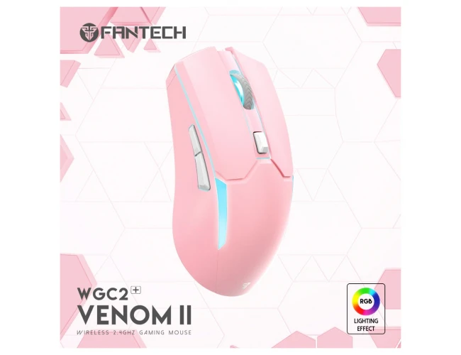 Fantech WGC2 Venom II bežični gejmerski miš roze