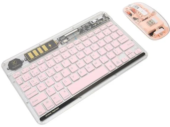 Bezicna Tastatura i Mis pink