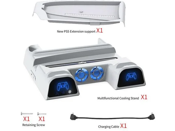 Stalak DOBE TP5-3532B za PS5/ PS5 SLIM beli