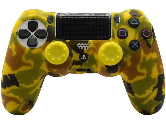 Silikonska zastita za Joystick PS4 Military zuta