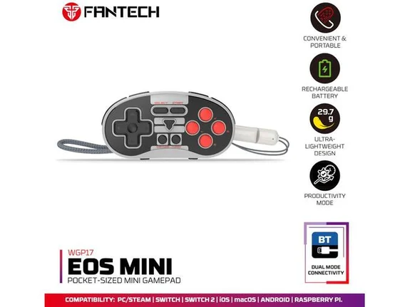 Joypad wireless Fantech WGP17 Eos mini sive