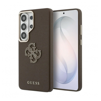 Maska Guess Grained Big 4G Metal Logo za Samsung S26 Ultra/ S948B braon