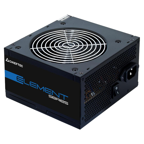Chieftec 600W ELEMENT series ATX 2.3, 80plus BRONZE, +12V (46A / 552W) 120mm silent fan Active PFC | ELP-600S