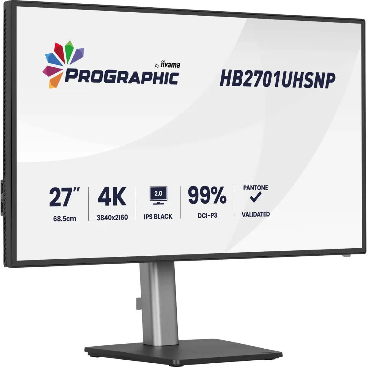 Iiyama 27″ 4K UHD IPS Black 2.0 HDR400 ProGraphic HB2701UHSNP-B1 Monitor