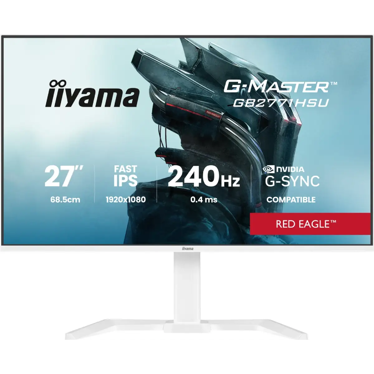 Iiyama 27″ Full HD 240Hz IPS G-SYNC ProLite GB2771HSU-W1 Red Eagle Gaming Monitor