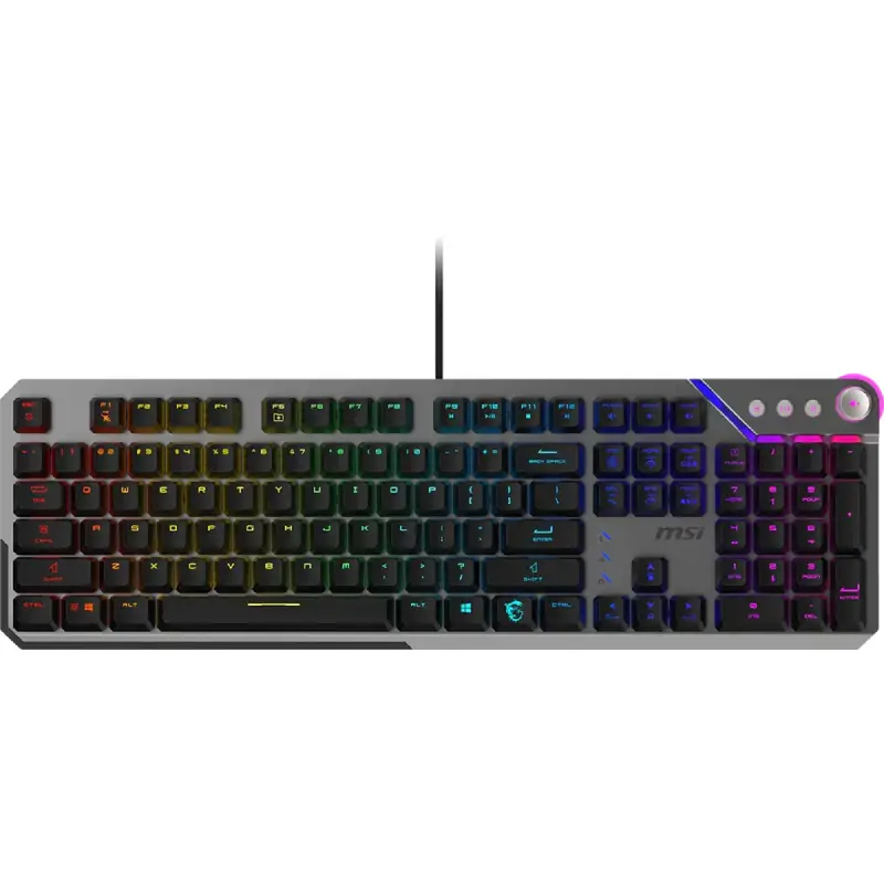 MSI STRIKE 600 SILENT US RGB Kailh Midnight Pro Gaming tastatura