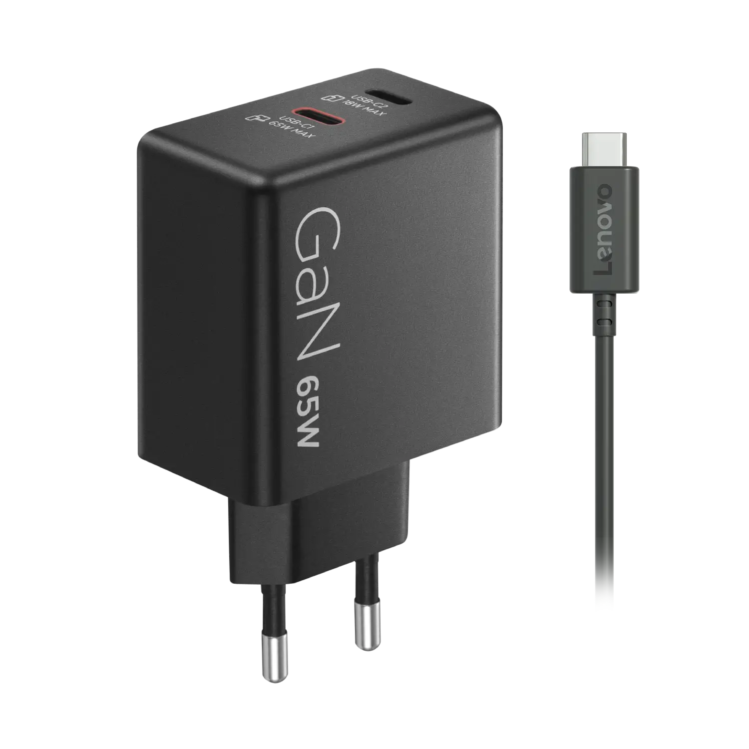 Lenovo Dual USB-C 65W GaN Adapter 40AW065BEU