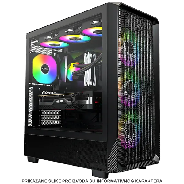 VIP Gaming HyperCore X5 računar - Core Ultra 7 265K, AIO 360 ARGB, RTX 5060 Ti 16GB, DDR5 16GB, 1TB SSD, B860, 750W PCIE5 GOLD, X5, Win11
