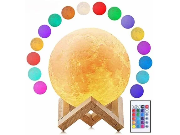Lampa Mesec 3D RGB 20cm