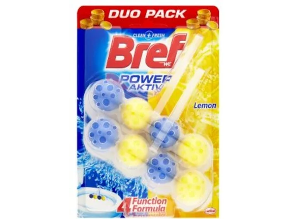 Bref WC osveživač Power aktiv lemon 2×50g