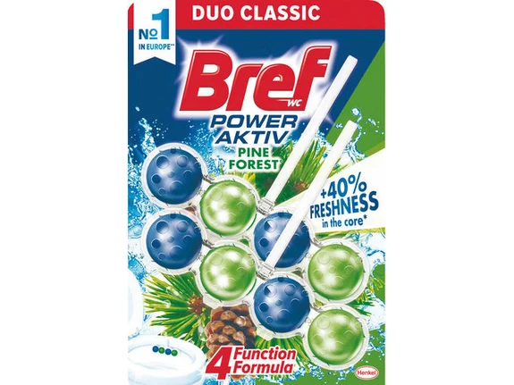 Bref WC osveživač Power aktiv pine 2×50g