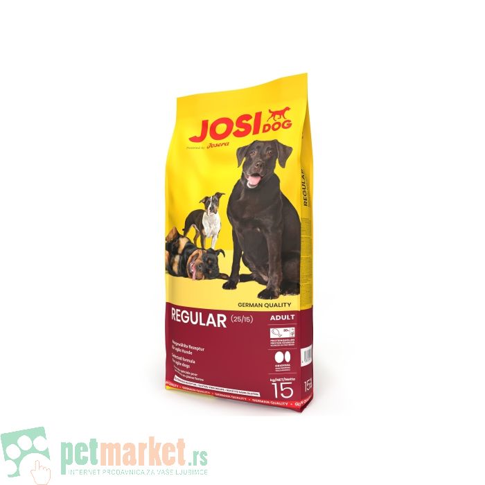 Josera Josidog: Hrana za odrasle pse Regular, 15 kg