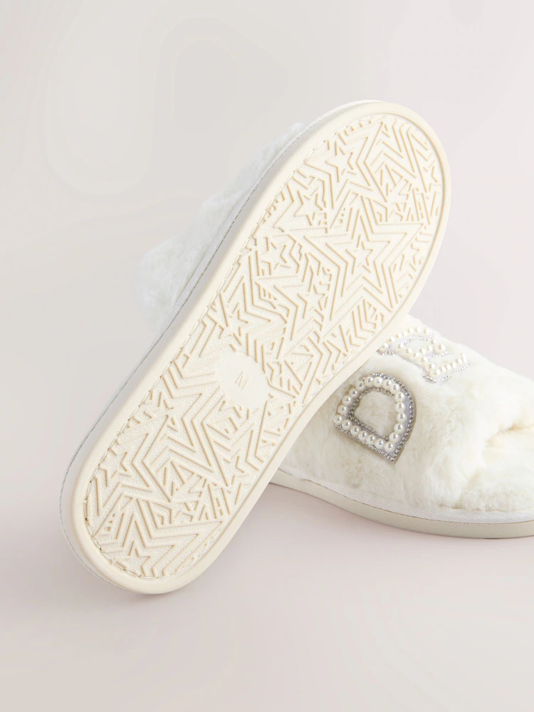 Belo Embellished - Svadbeni Papuče sa kaišem Slippers
