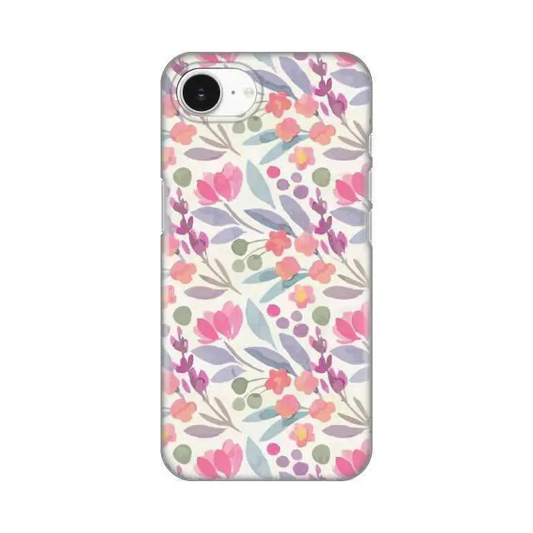 Maska silikon Print za iPhone 16e/17e 6.1 Watercolor Flowers