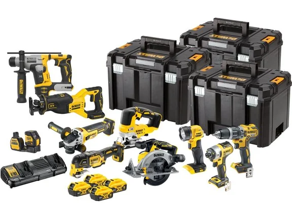 DeWalt Akumulatorski set alata Brushless DCK1012P4T-QW XR 18V 10 delova