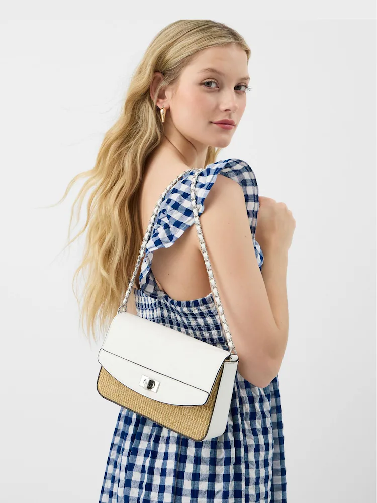 Belo - Accessorize Tvistlock Raffia Crossbodi torba