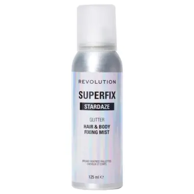 MAKEUP REVOLUTION SPREJ ZA TELO I KOSU SA GLITEROM - SUPERFIX STARDAZE 125 ML