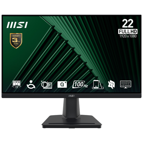 Monitor 22 MSI PRO MP225 Flat FHD VA 100Hz 1 ms HDMI/VGA
