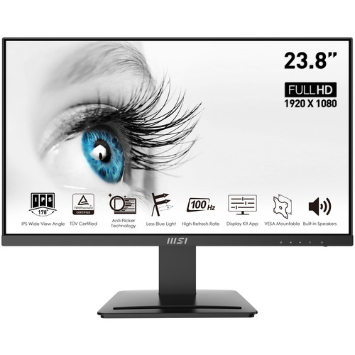 Monitor 24 MSI PRO MP243X Flat FHD IPS 100Hz 1xHDMI/DP